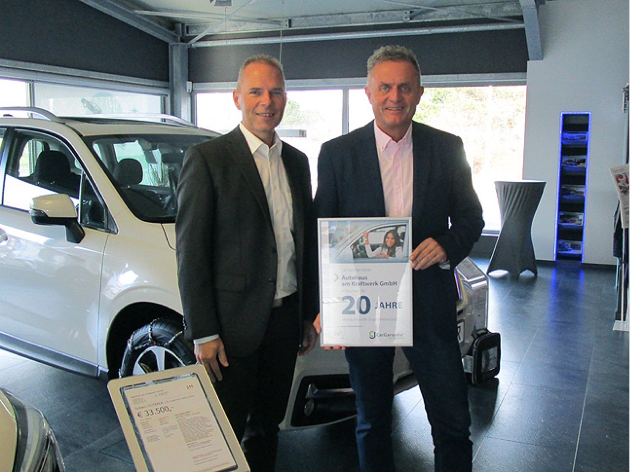 20 Jahre erfolgreiche Zusammenarbeit mit CarGarantie - Autohaus am ...